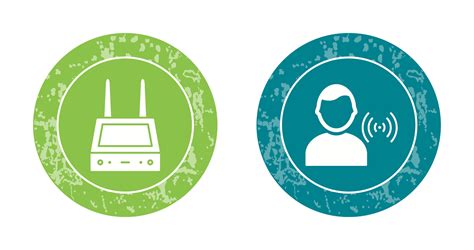 Router And Signal Icon 32635890 Vector Art At Vecteezy