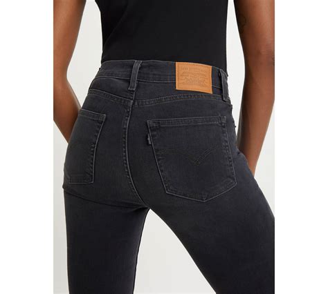 724™ High Rise Straight Jeans - Black | Levi's® GB