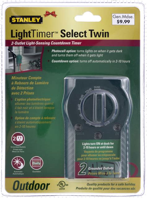 Stanley Light Timer Select Twin Outdoor Stanley686140564369