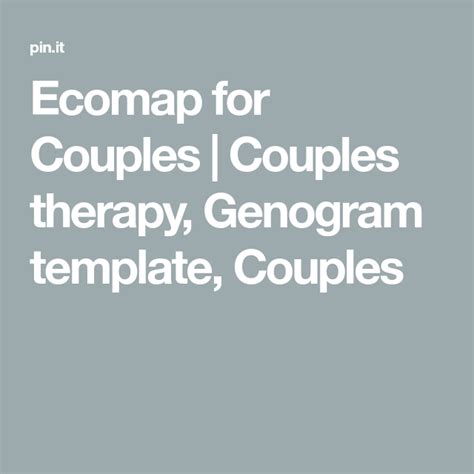 Ecomap For Couples Couples Therapy Genogram Template Couples Artofit