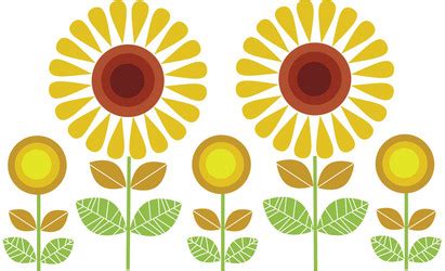 Geometric Sunflower Vector Images Over 4 100