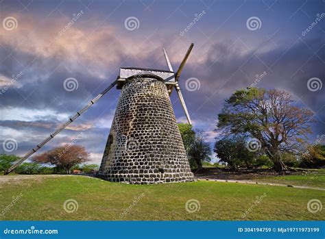 Betty S Hope Sugar Plantation Antigua Stock Image Image Of