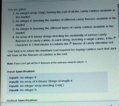 Solved 4 An Array Of N Binary Strings Denoting The