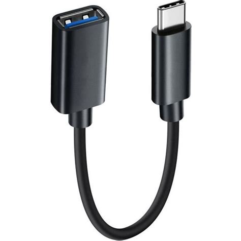 Câble Adaptateur Otg Usb C Vers Usb Femelle Universel Type C Xiaomi Samsung Huawei Tablette