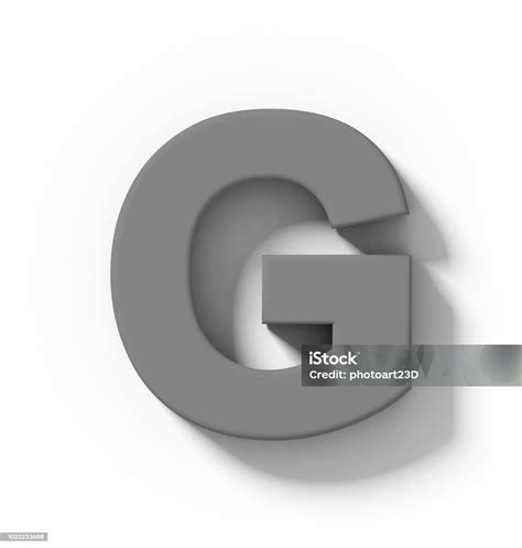 편지 G 3d 중간 회색 그림자직교 프로젝션 흰색 절연 0명에 대한 스톡 사진 및 기타 이미지 0명 3차원 형태 그늘 Istock