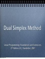 Dual Simplex Pdf Dual Simplex Method Linear Programming Foundations And Extensions Nd