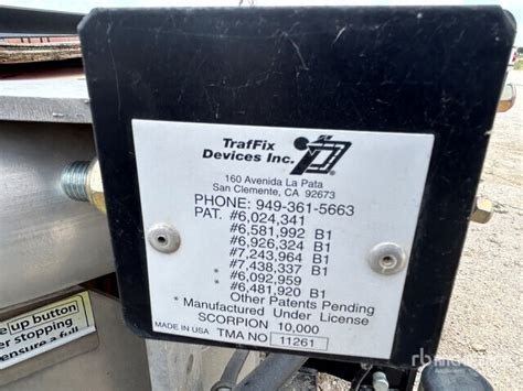 Traffix Devices Scorpion Crash Attenuator In Fort Worth Texas United States Ironplanet Item