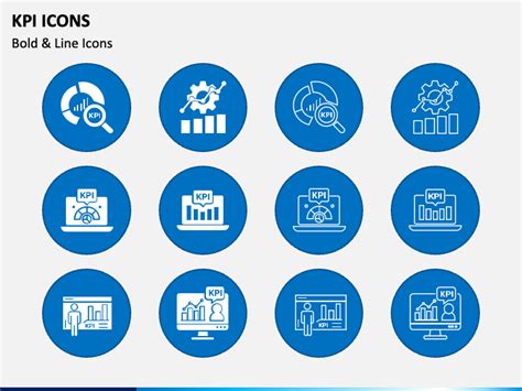 KPI Icons For PowerPoint And Google Slides Google Slides Icon Buy Icon