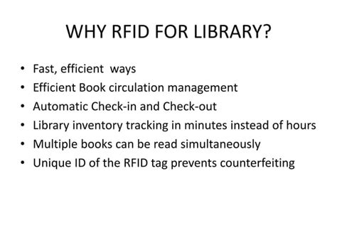 Rfid Based Library Management System Pptx