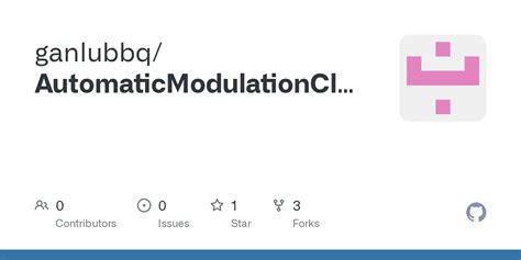 Github Ganlubbqautomaticmodulationclassification
