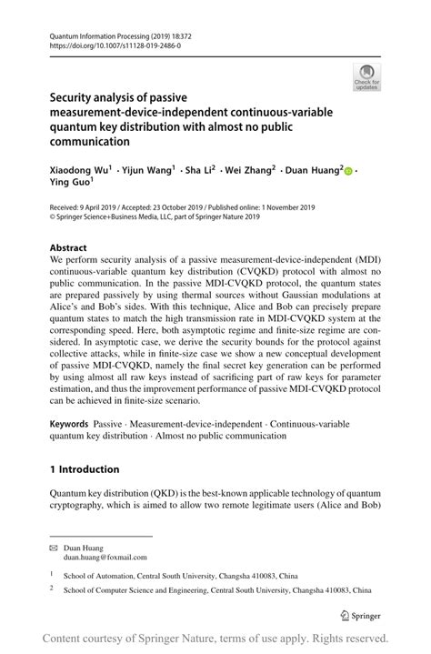 security analysis of passive measurement device independent continuous