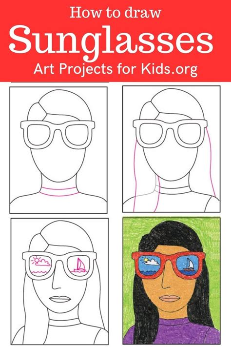 Easy How To Draw Sunglasses Tutorial And Sunglasses Coloring Page Artofit