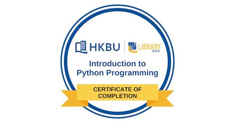 Thomas K Y Lam On Linkedin Introduction To Python Programming Was Issued By Hong Kong Baptist