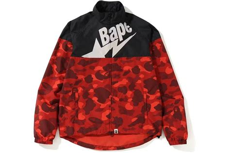 Bape Bape Sta Color Camo Cycle Jacket Windbreaker Grailed