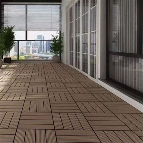 Composite Flooring Tile Interlocking Outdoor Flooring Flooring Tile Clearhalo