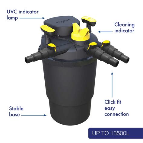 Laguna Pressure Flo 13500l Uvc Pond Filter Laguna Ponds