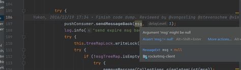Msg May Be Null · Issue 5766 · Apacherocketmq · Github