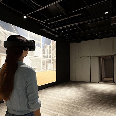 Virtual Reality Simulation For Architectural Design And Space Planning Premium Ai Generated Image