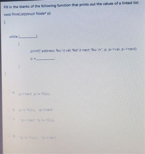Solved Which One Is The Correct Initialization For The