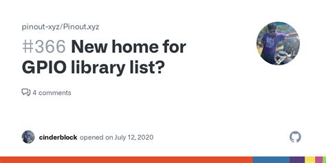 New Home For Gpio Library List · Issue 366 · Pinout Xyz · Github