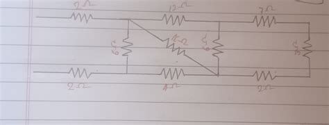 An Electrical Circuit Diagram Is Shown With Multiple Resistors Connected