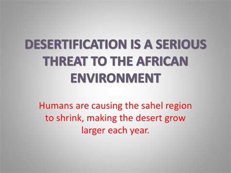 Desertification Prevention