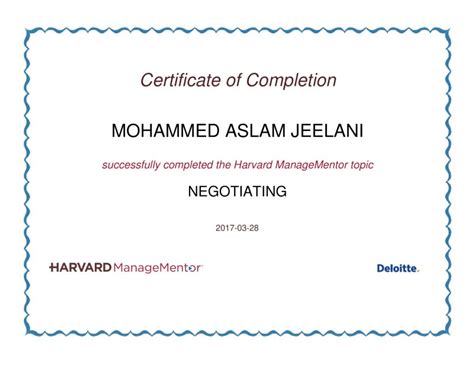 Aslam Jeelani Mohammed Mba On Linkedin Negotiation Deloittealumni