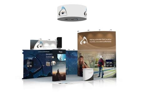 Eye Catching 6mx5m Exhibition Stand For Eos Positioning Systems
