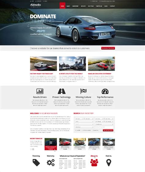 Css Templates Free Simple Automotive Store Namedelta