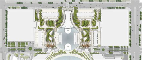 Abu Dhabi Plaza By Martha Schwartz Features Teardrop Shaped Landscape