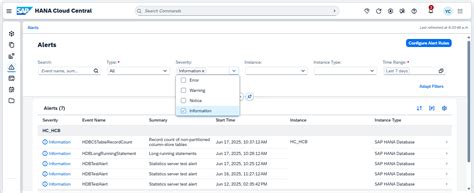 Alerts In SAP HANA Database And Data Lake SAP Tutorials