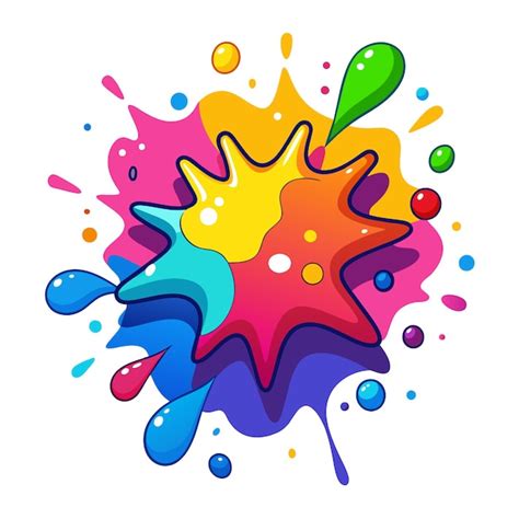 Premium Vector Comic Splat Splash Vector Illustration