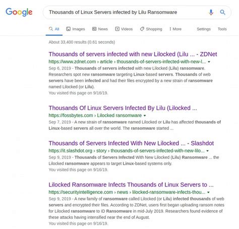 Did Lilu Ransomware Really Infect Linux Servers
