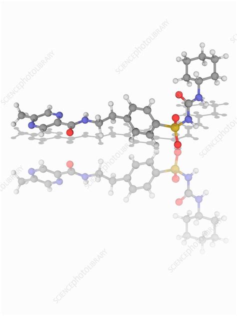 Glipizide Drug Molecule Stock Image F0169768 Science Photo Library