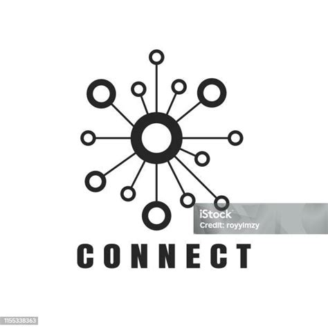 크리에이 티브 연결 아이콘 로고 디자인 제작 기하학적 구조 점과 선 연결 벡터 일러스트 개념에 대한 스톡 벡터 아트 및 기타 이미지 개념 개념과 주제 곡선 Istock