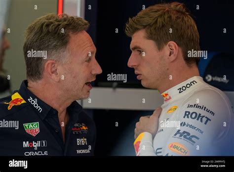 Jeddah Saudi Arabia Th March Christian Horner And Max