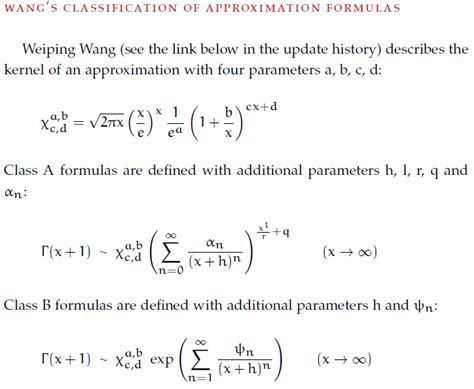 Approximations For The Factorial Function