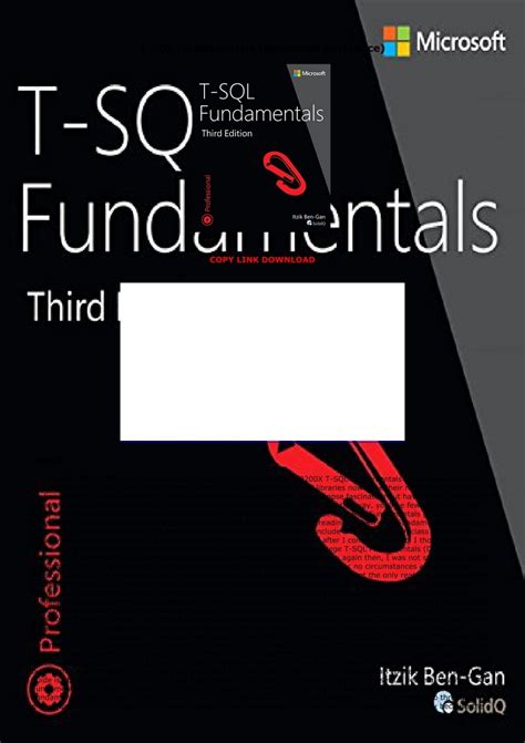 Pdf Download T Sql Fundamentals Developer Reference