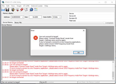 Unable To Connect To St Link Stmicroelectronics Community