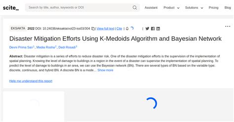 Disaster Mitigation Efforts Using K Medoids Algorithm And Bayesian Network