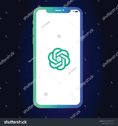 Chat Gpt On Mobile Screen Open Stock Vector Royalty Free Shutterstock