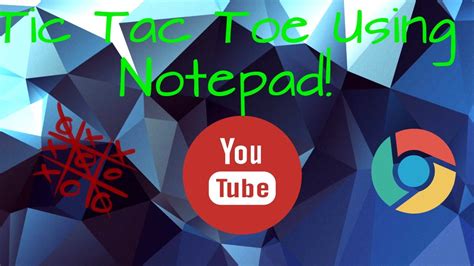 Tic Tac Toe Notepad Youtube