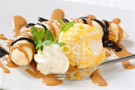 바나나 스플릿 스톡 사진 로열티 프리 Freeimages