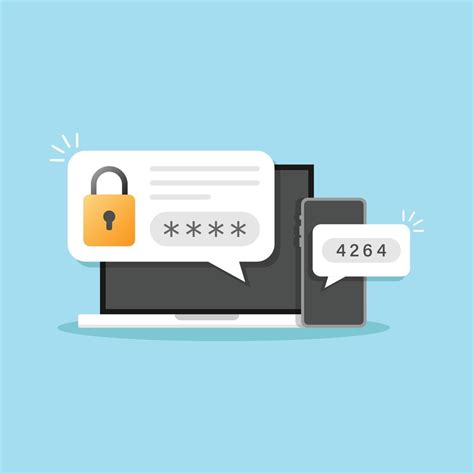 Two Steps Authentication Icon In Flat Style Authentication Vector Illustration On Isolated