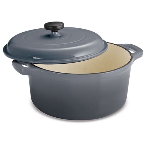 Free Shipping Tramontina 65 Qt Enameled Cast Iron Dutch Oven Gray For