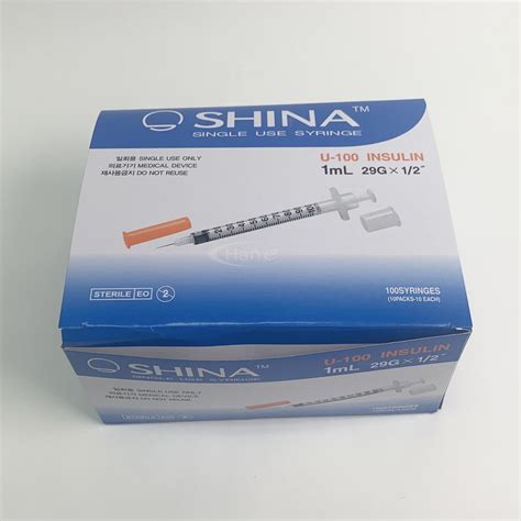 신아 인슐린주사기 1ml 29g 12 1통100개입