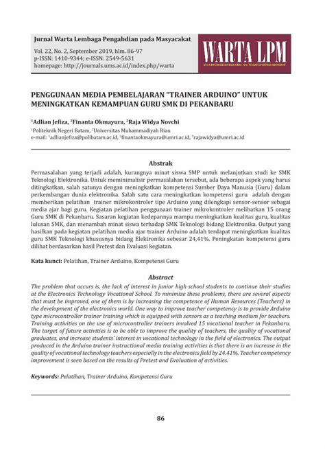 Pdf Penggunaan Media Pembelajaran Trainer Arduino” Dokumentips