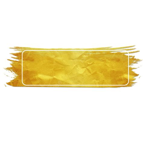 Luxury Golden Text Title Label Vector Banner Brush Stroke Text Label
