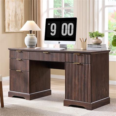 58 Modern Executive Desk With Storage Wood Home Office Desk On Sale