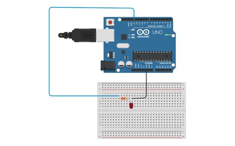 Circuit Design Blink Tinkercad